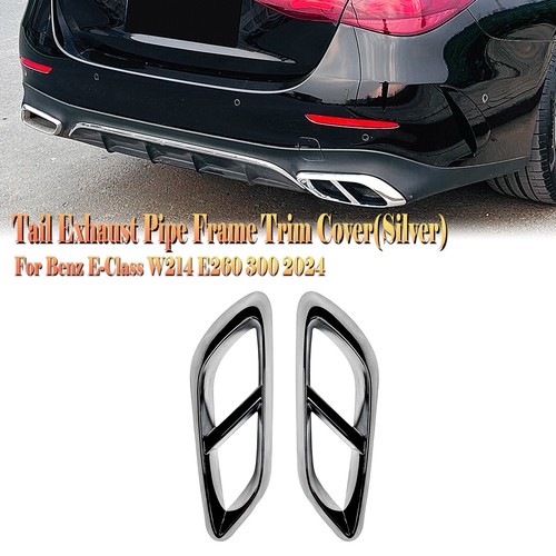 2x Rear Exhaust Pipe Frame Trim For Benz E Class W214 E260 E300 AMG ...