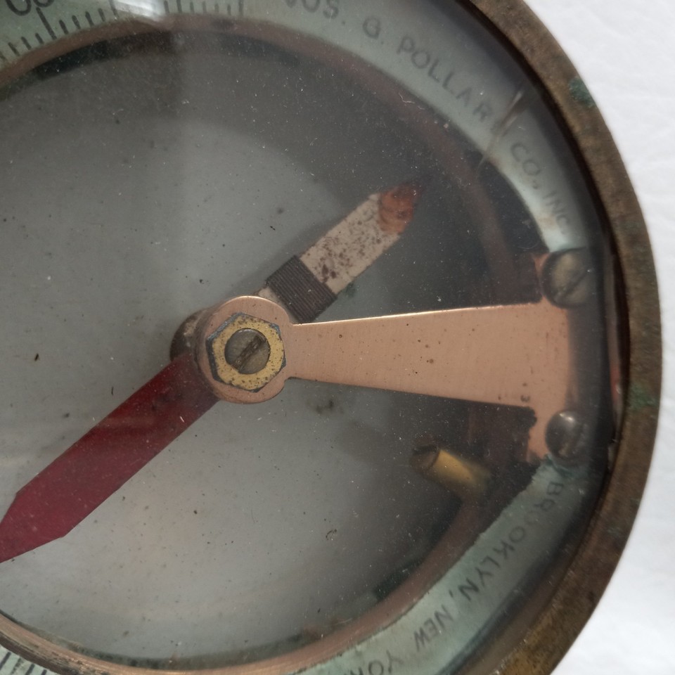 Antique Jos. G. Pollard Magnetic Mining Dip Needle Surveying Compass ...