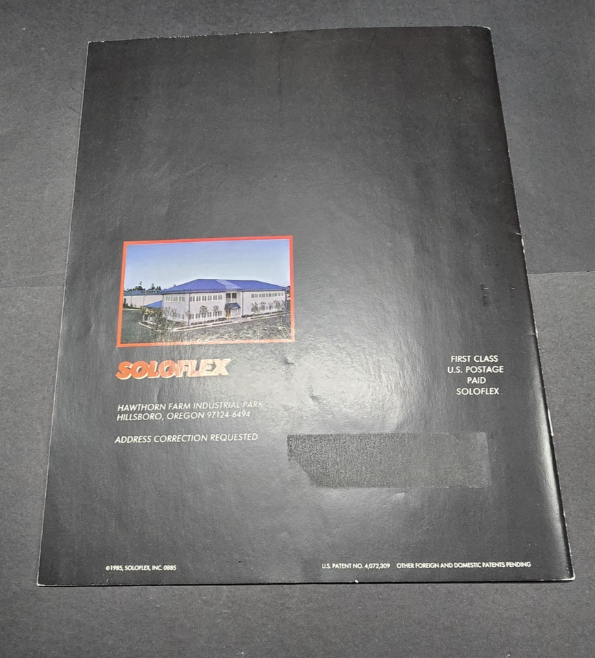 SOLOFLEX Brochure Exercise Manual - Vintage 1985 | eBay
