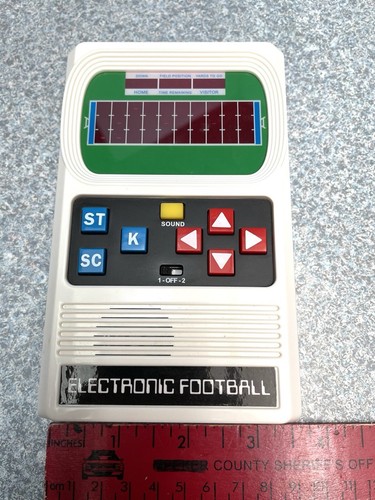 Mattel Basic Fun Classic Electronic Football Handheld Working - White ...