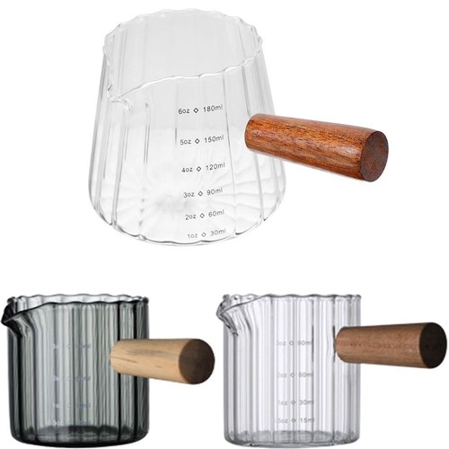 with Scale Coffee Extraction Cup Engraved Measure Creamer Jug Office | eBay