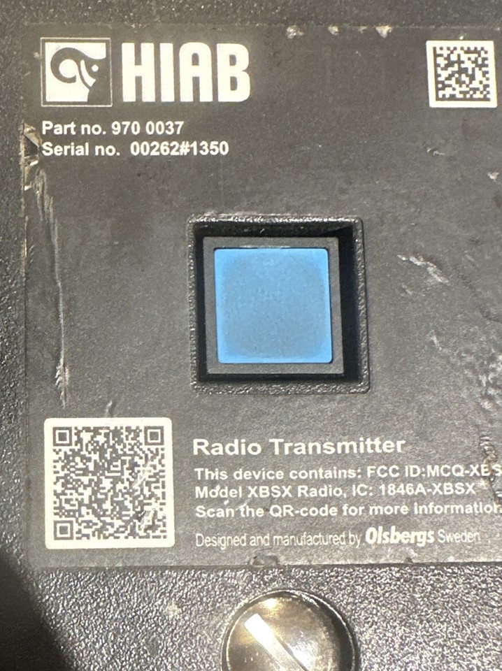 Hiab Olsbergs Crane Remote Controller Transmitter | eBay