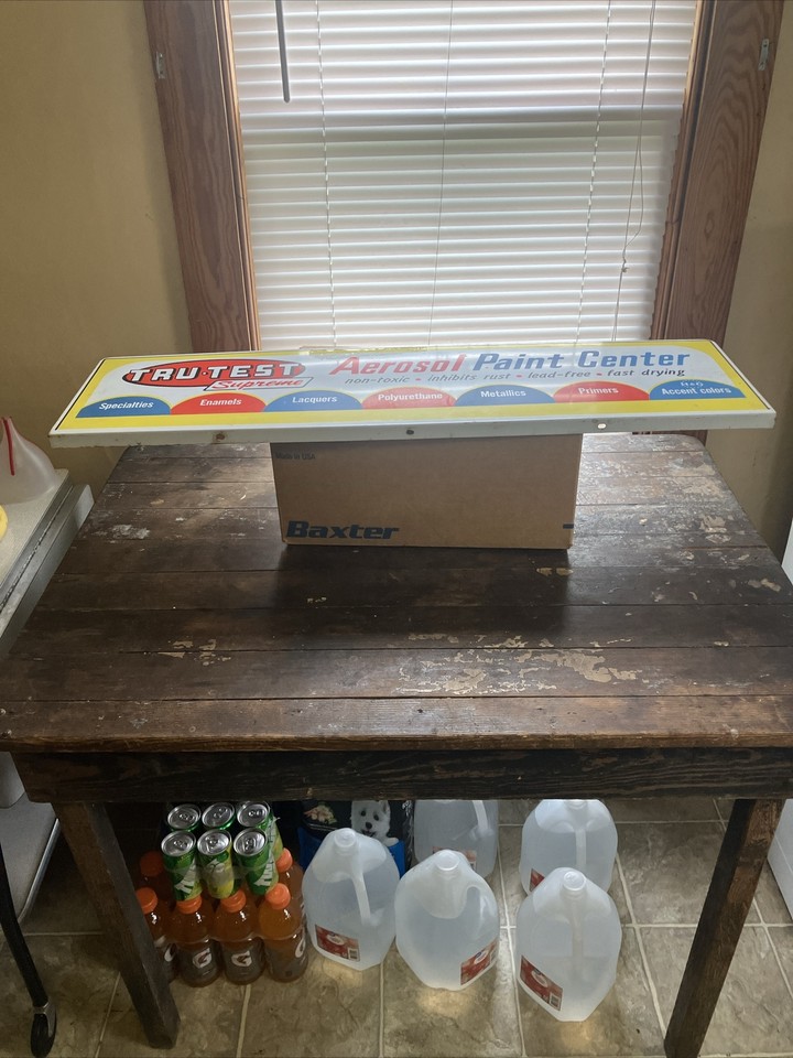 Vintage Spray Paint Metal Sign. Colorful. Tru-Test Aerosol. Store ...