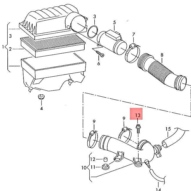 Genuine VW SEAT Golf Variant 4Motion Jetta Lupo 3L TDI Screw N90837201 ...