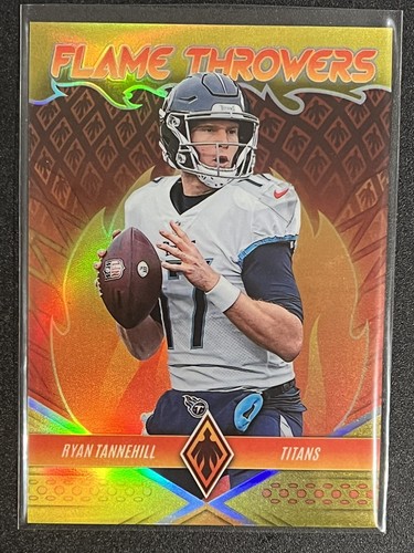 2022 Panini Phoenix RYAN TANNEHILL #FT-15 Flame Throwers Yellow /75 ...