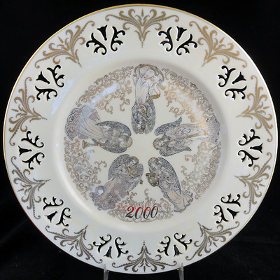 MILLENNIUM COLLECTION PLATE Messengers of Harmony LENOX 2000 10.5" MADE ...