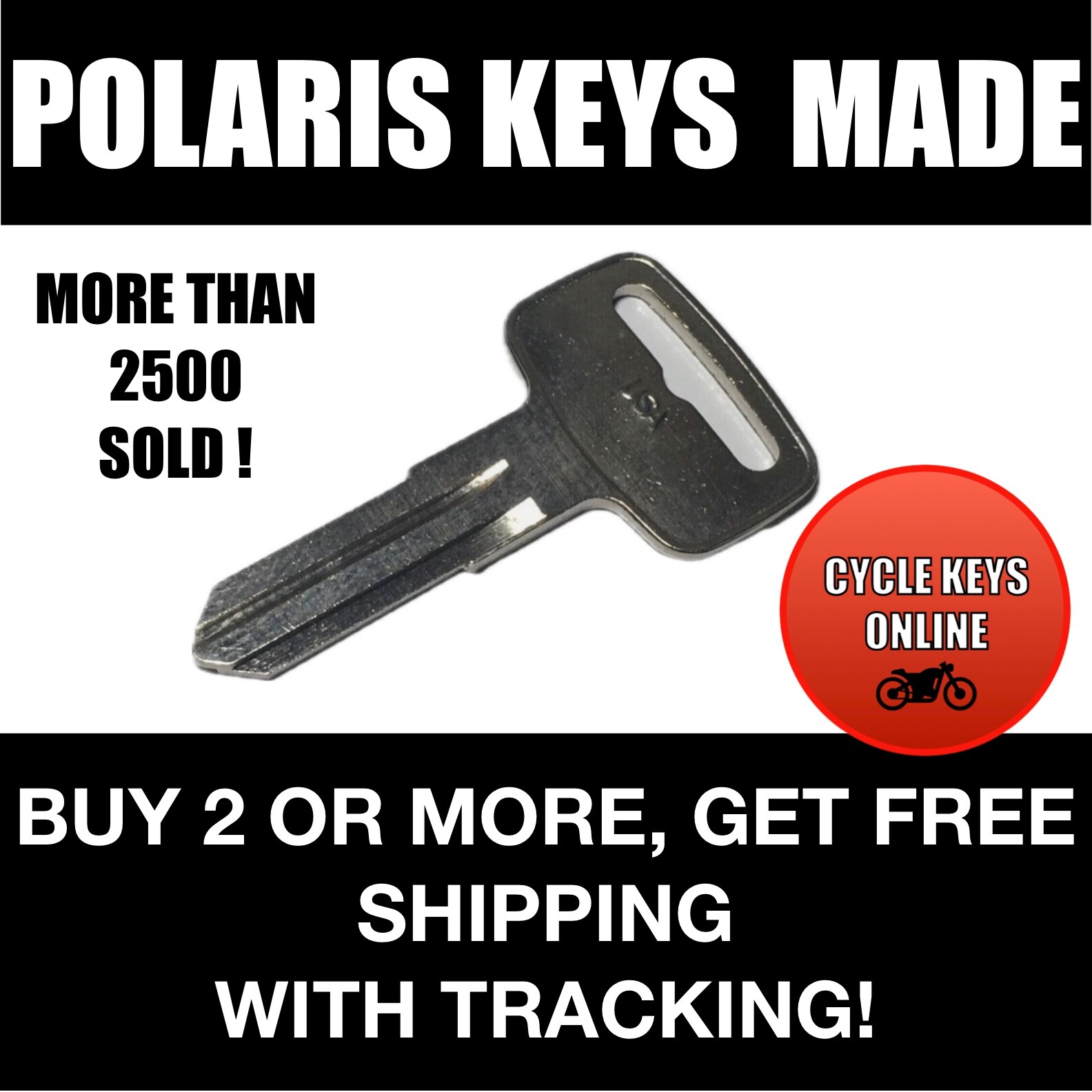 Polaris Keys Cut by Code ATV Ranger RZR Snowmobile key made to codes ...