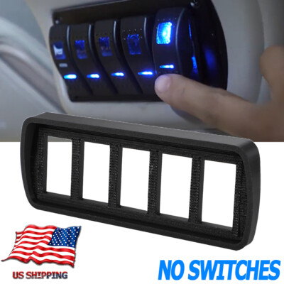 5 Rocker Switch Panel For Sierra NBS 99-07 LED GMC Chevrolet Chevy ...