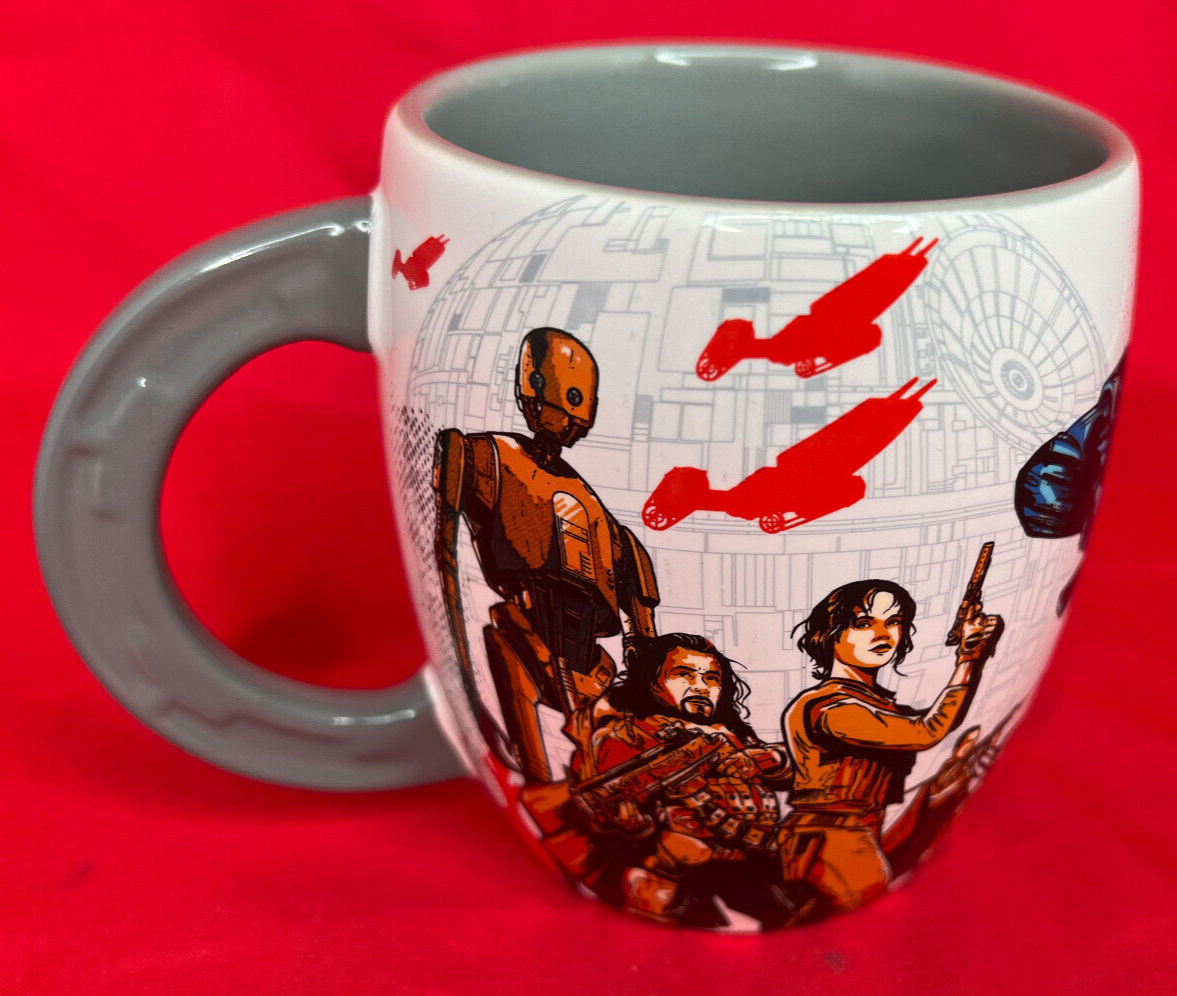 Disney Store Parks Rogue One Star Wars Coffee Mug Cup Cassian Andor Jyn ...