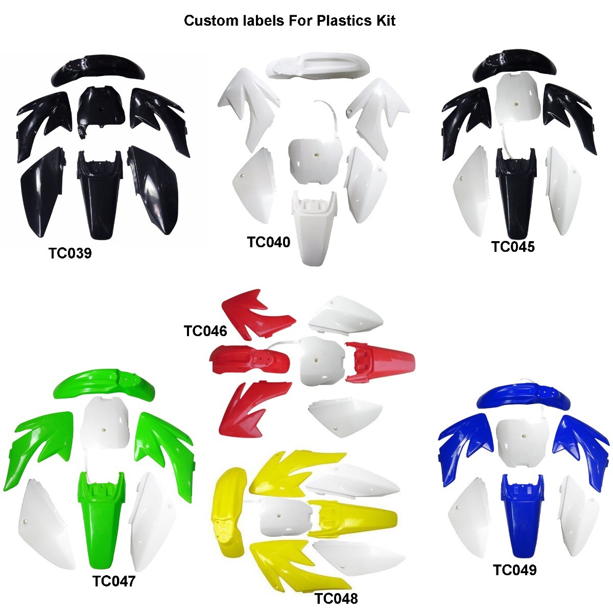 Plastics Kit / Graphics / Seat / Fuel Tank For Honda CRF70 XR70 Dirt ...