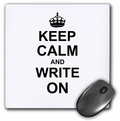 3dRose Keep Calm and Write on - carry on writing - Author pHD thesis ...