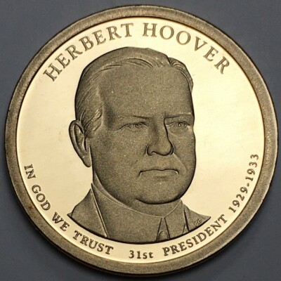 2014-S Proof United States Herbert Hoover Dollar Coin - (UNC) KM#573 ...