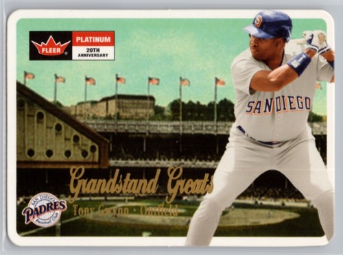 2001 FLEER PLATINUM #1GG CHIPPER JONES GRANDSTAND GREATS ATLANTA BRAVES ...