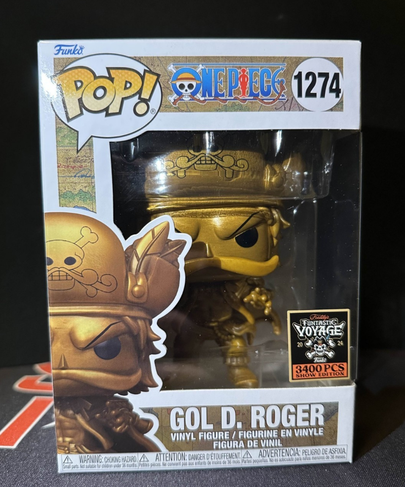 SDCC 2024 Funko Fundays One Piece #1274 Gold Gol D. Roger Pop LE 3400 1 ...