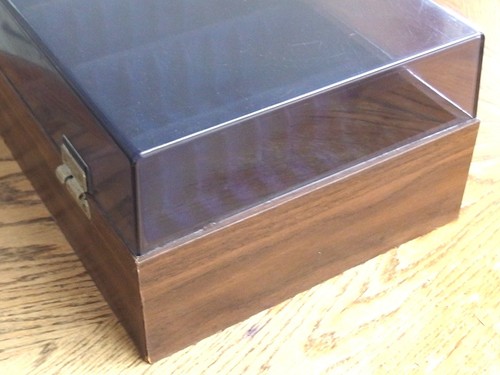 Vintage Wood 8 Track Tape Storage Case With Plastic Top ~ Includes 36 ...