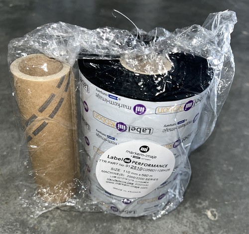 *3 PACK* Markem-Imaje 912510C0560110BK05 SmartDate Xtra Ribbon TTR ...