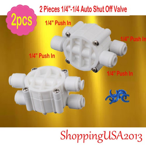 Auto Shut Off Valve 1/4" Check Valve Flow Restrictor RO Water Filter ...