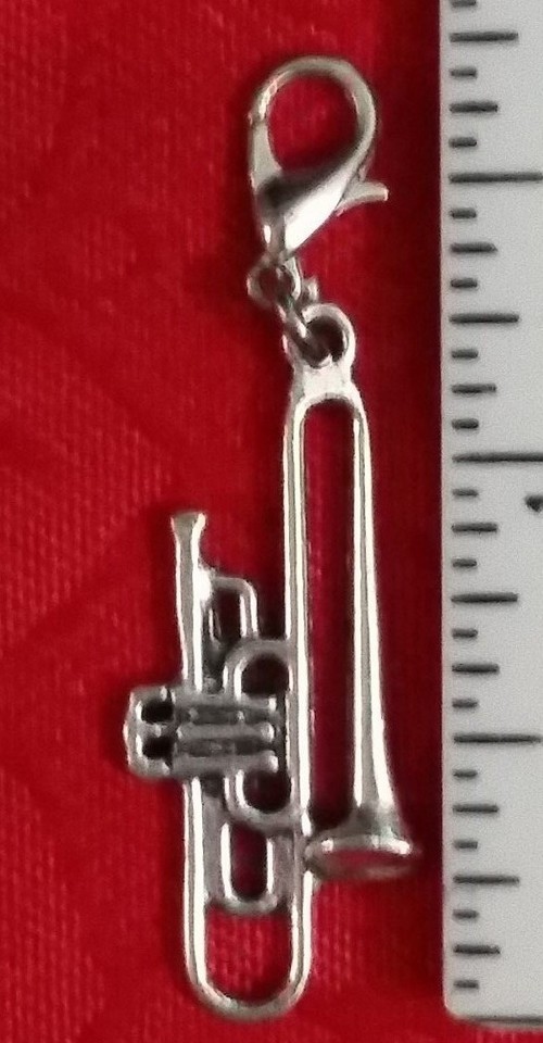MUSIC INSTRUMENT CHARM - TRUMPET - TROMBONE - MUSIC - BAND - MUSICAL | eBay