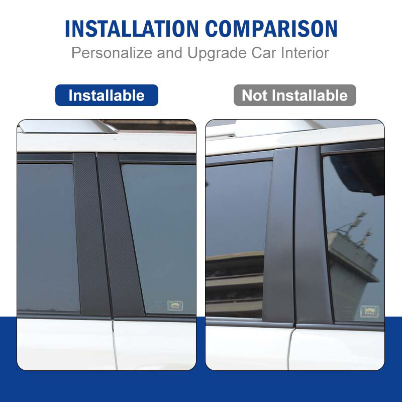 Door Window Pillar Post Trim Cover For 4Runner 2010+ Accessories Carbon ...