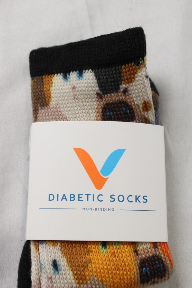 Viasox Unisex Diabetic Non-Binding Socks Assorted Colors/Sizes/Styles ...