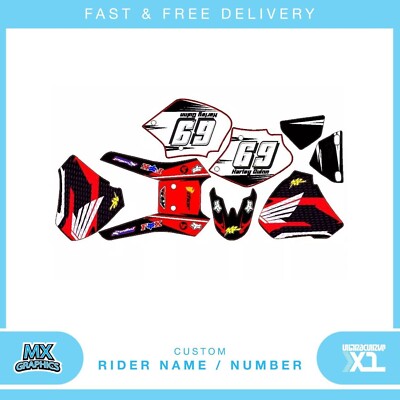 Fits Honda XR400. Custom MX Vinyl graphics, Decal Sticker Kit | eBay UK