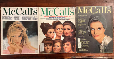 Jan / Nov 1965, June 1966, MCCALL'S MAGAZINE VINTAGE LOT - Elizabeth ...