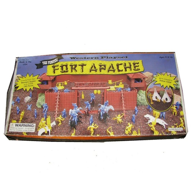 Vintage Western Playset Fort Apache Cowboys Indians Item #12 Has for ...