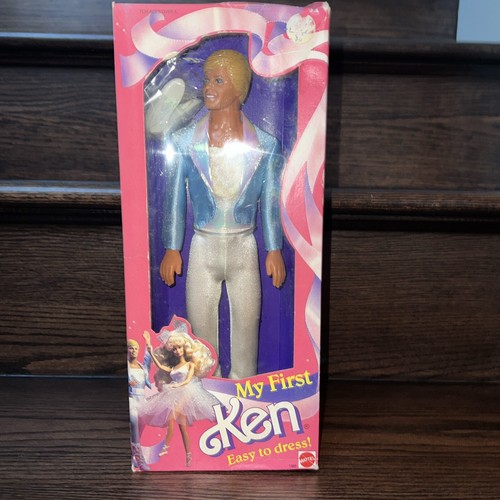 Barbie My First Ken Doll Easy to Dress Mattel 1988 No. 1389 NRFB ...