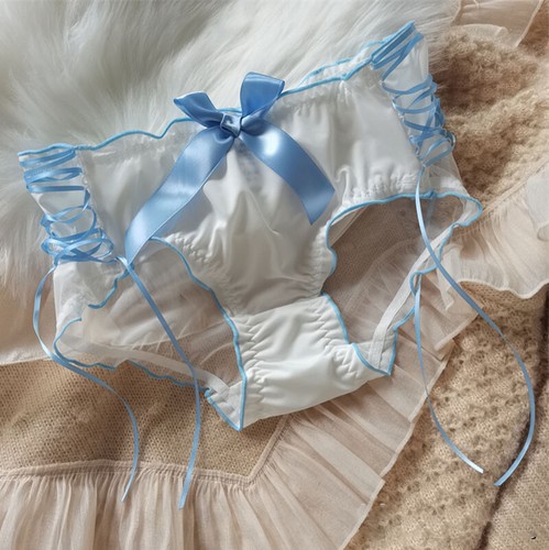 Japanese Cute Girls Sheer Panties Briefs Sexy Knickers Students Bow ...