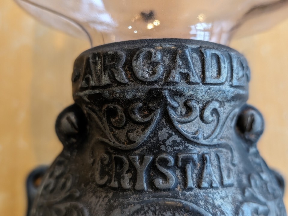 Arcade Crystal # 3 Wall Mount Cast Iron Coffee Grinder Original Parts ...