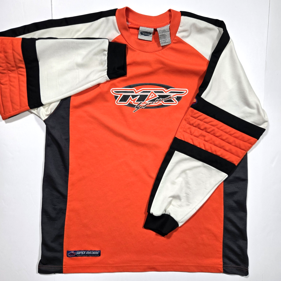 Athletic Works MX Motocross Super Machine Jersey 90s Y2K SZ L Rare VTG ...