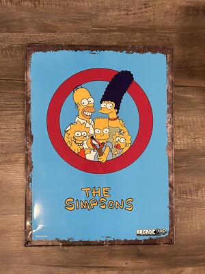 The Simpsons Large 18"x24" Metal/Tin Sign - Arcade1up - Brand New | eBay.de