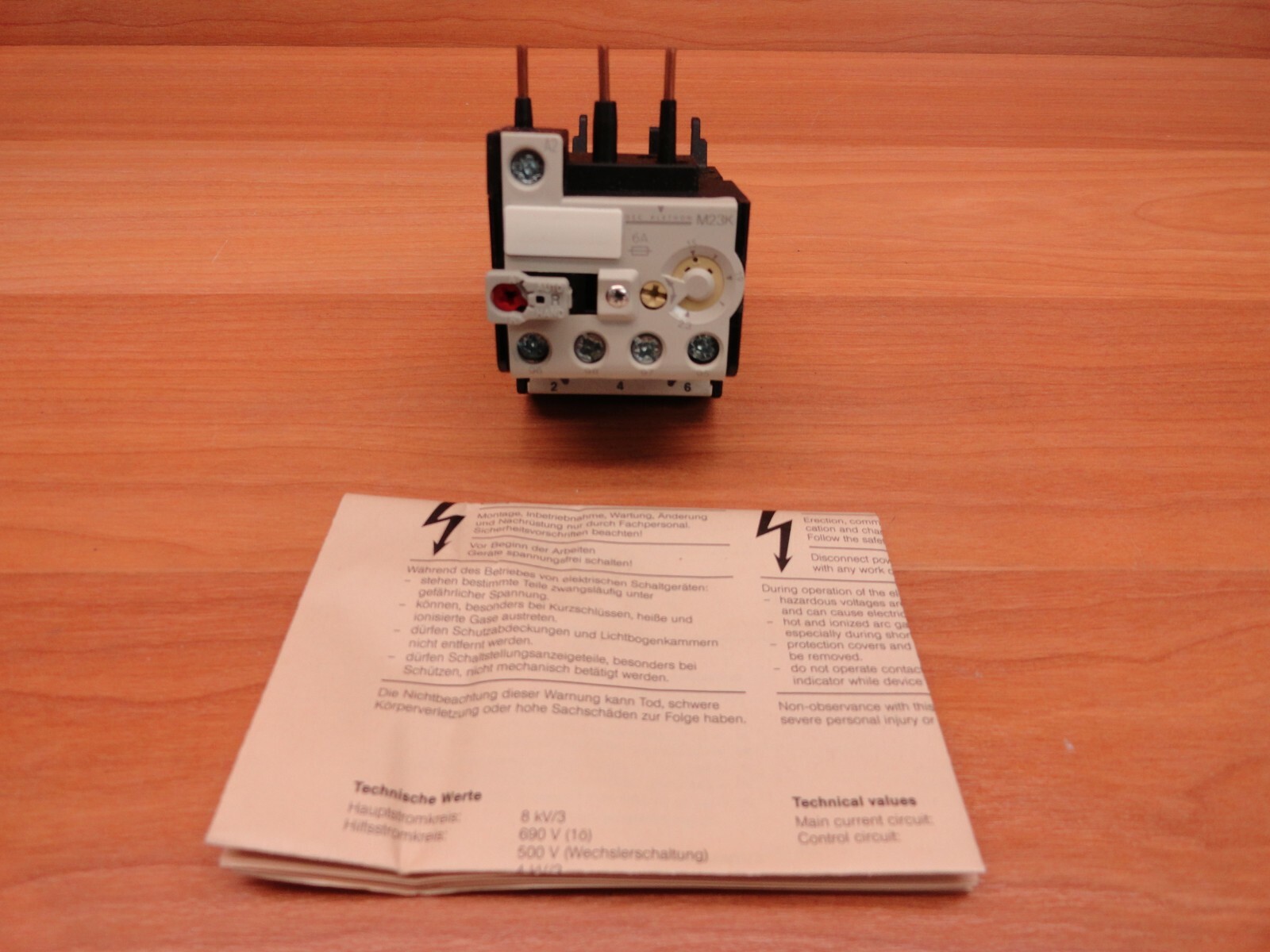 GEC ALSTHOM M23K THERMAL OVERLOAD RELAY 1 5 2 3A 1 5 2 3A NEW IN BOX