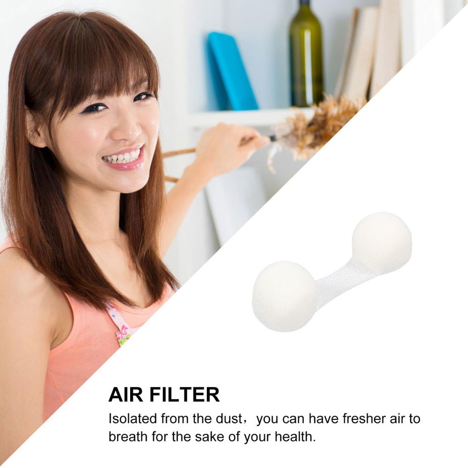 100 pcs Sponge Nose Filter Plugs Spray Disposable Invisible Breathable ...