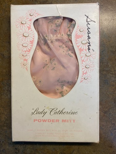 Vintage 1950s "Lady Catherine" Powder Mitt/Original Box. Stanley Home ...