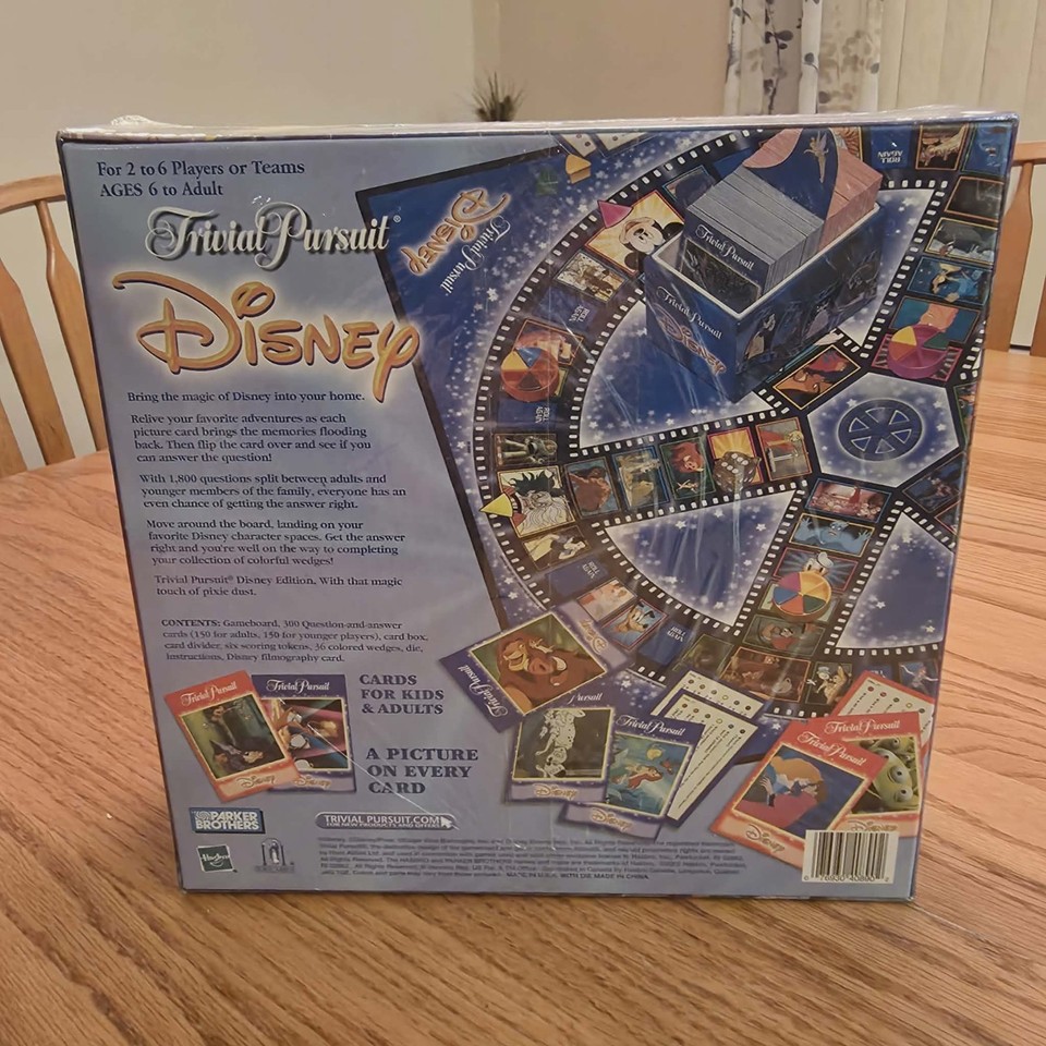 TRIVIAL PURSUIT DISNEY ANIMATED PICTURE EDITION 2002 NEW SEALED | eBay