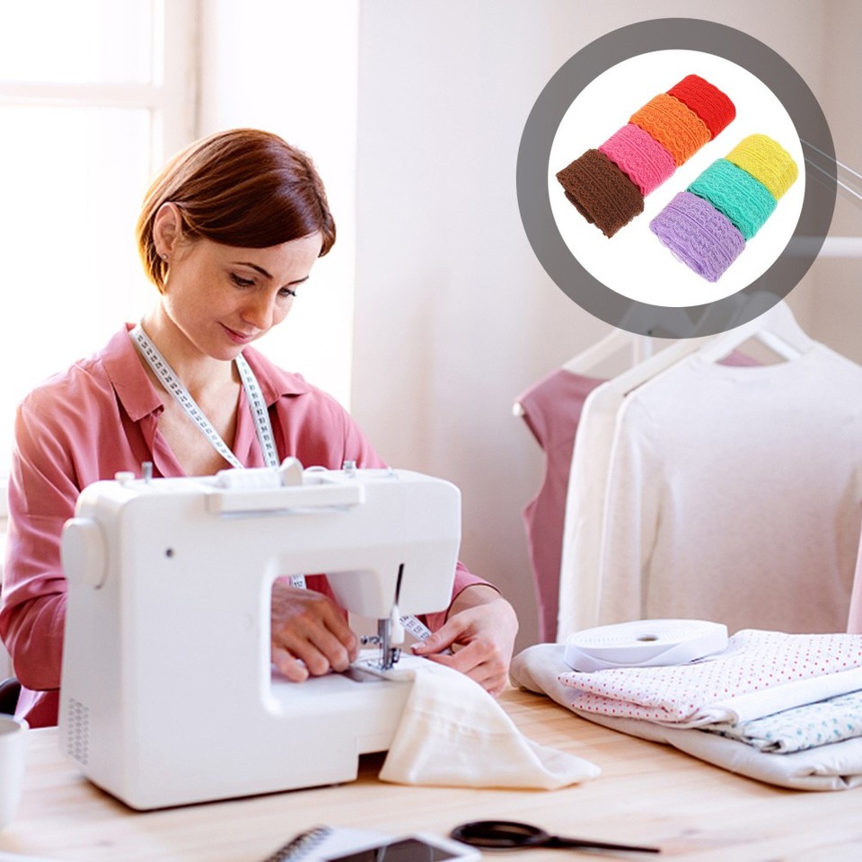 7 Rolls Manual Lace Trim Hollow Out Clothing Underwear Decorative DIY ...