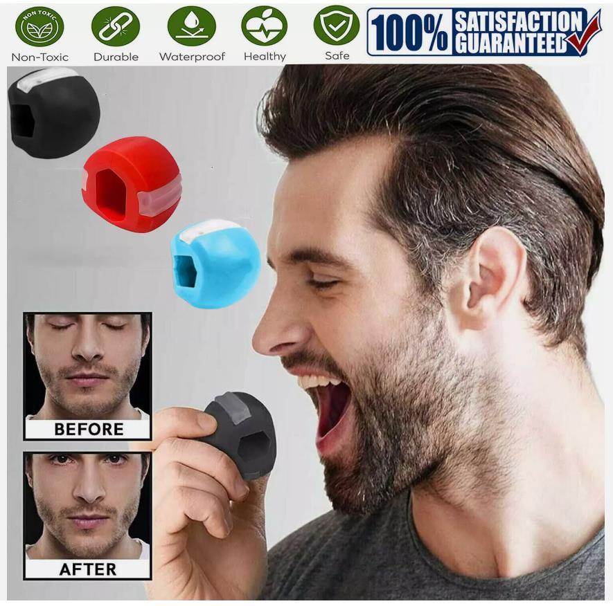 Neck Face Slimming Ball 3X Jawline Trainer Set Double Chin Reduction ...