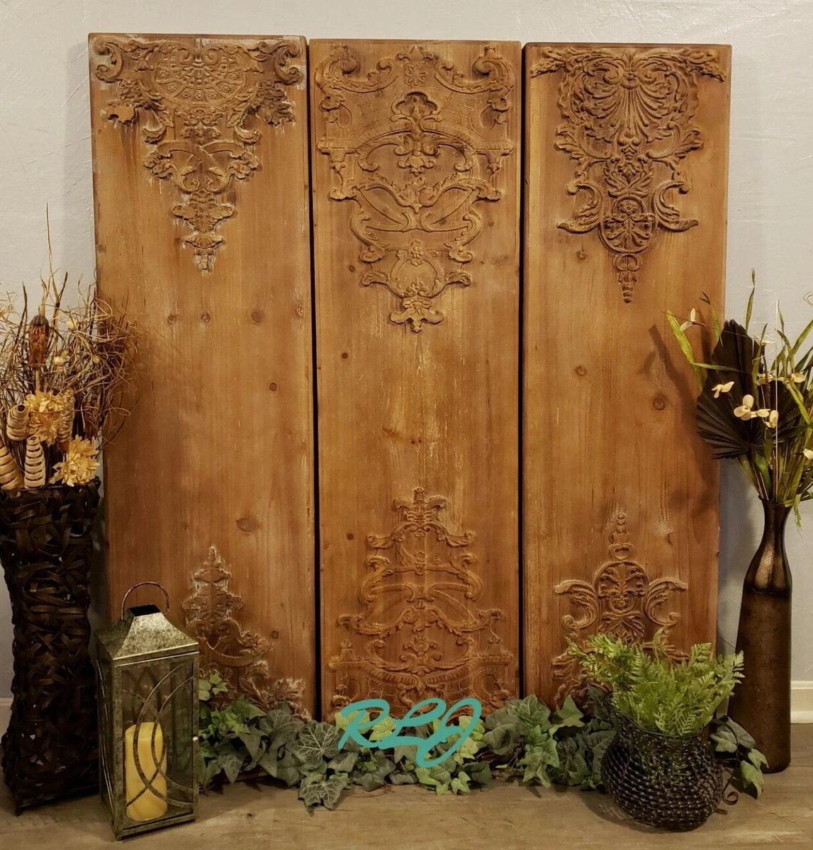 Rustic Wood Panel Wall