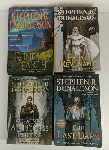 Last Chronicles Thomas Covenant #1-4 Complete PB/HC Stephen Donaldson ...