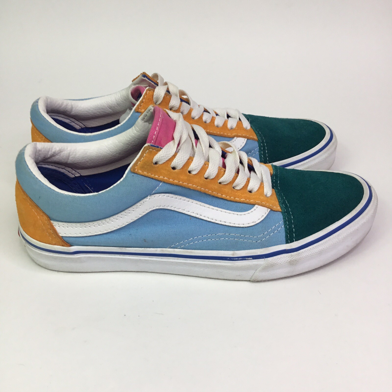 VANS Old Skool Skate Shoes Colorblock Multi Color 721… - Gem