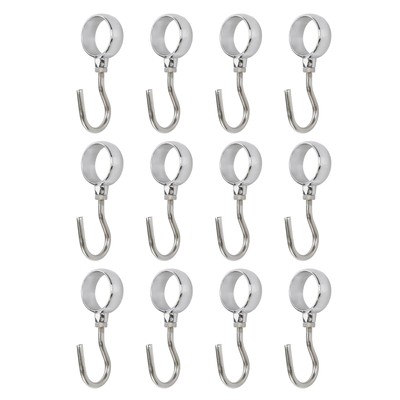 Wardrobe Closet Hook Stainless Steel Hanging Tube Rod Hook Fit for 25mm ...