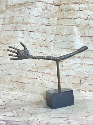 Hand Made HOMMAGE BRONZE SCULPTURE - LARGE BALANCING Hand- Collector ...