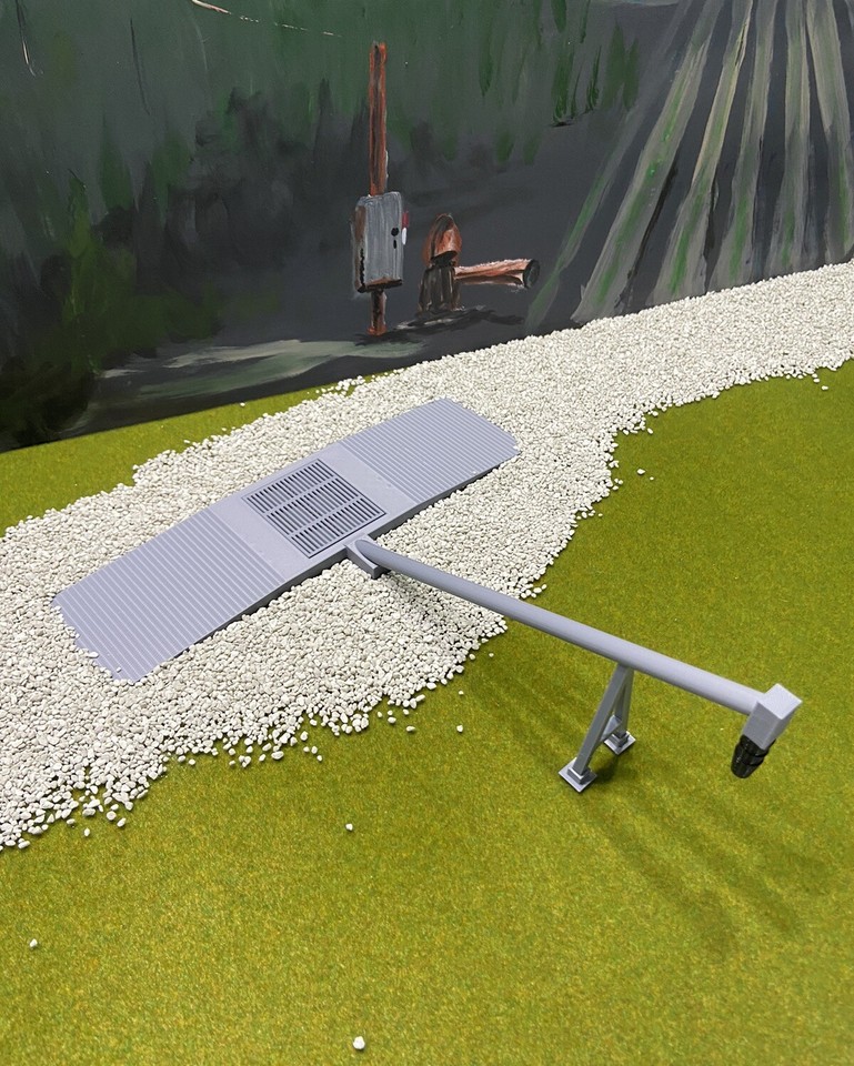 1/64 Scale Grain Dump Drive Over Pit With Auger + Removable Grate For ...