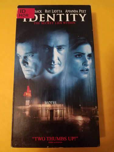 Identity (2003) VHS John Cusack Ray Liotta Thriller | eBay