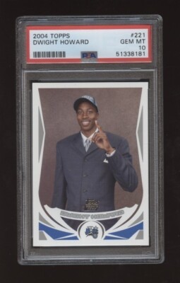 2004-05 Topps Dwight Howard Rookie #221 RC Orlando Magic PSA 10 Gem ...