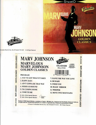 MARV JOHNSON - MARVELOUS MARV JOHNSON (CD 1991) **12 TRACKS** | eBay