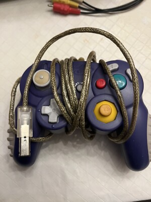 MadCatz MicroCon Macro Button Nintendo GameCube Wired Controller Blue | eBay