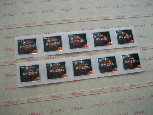 AMD RYZEN 7 STICKER (16.5mm x 19.5mm) - 10 PCS | eBay