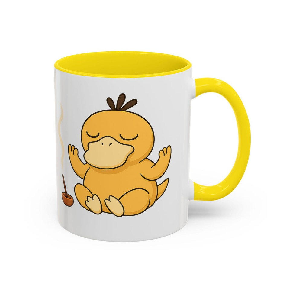 Psyduck Meditation Mug, Funny Coffee Cup, Cute Anime Cartoon Gift | eBay